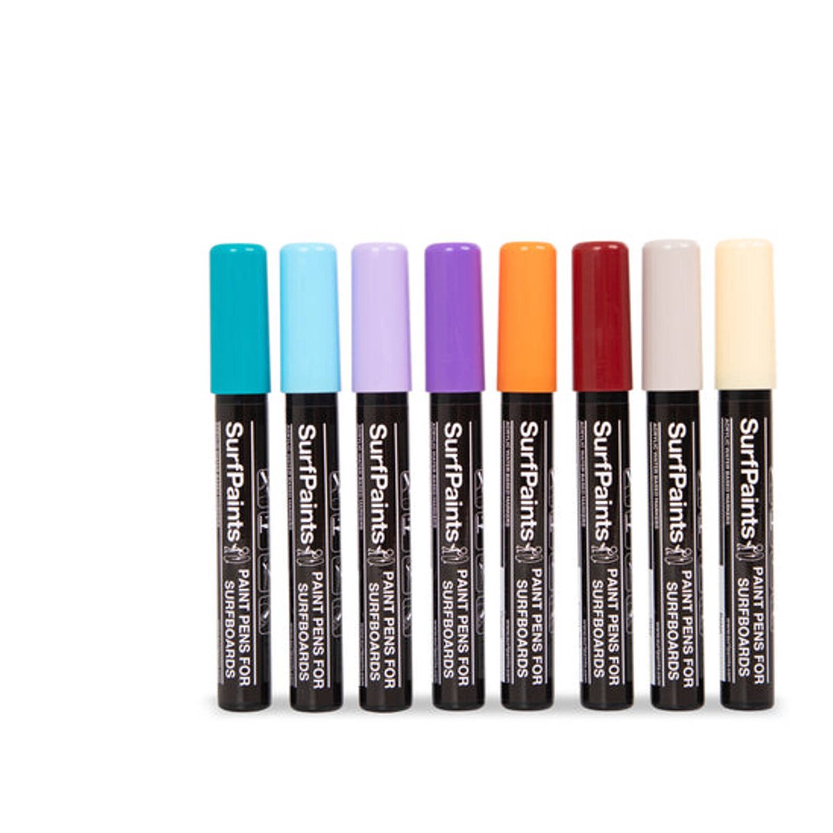 Surfpaints Pastel Acrylic Paint Pens - 4mm Durable Wide Nibs for All ...