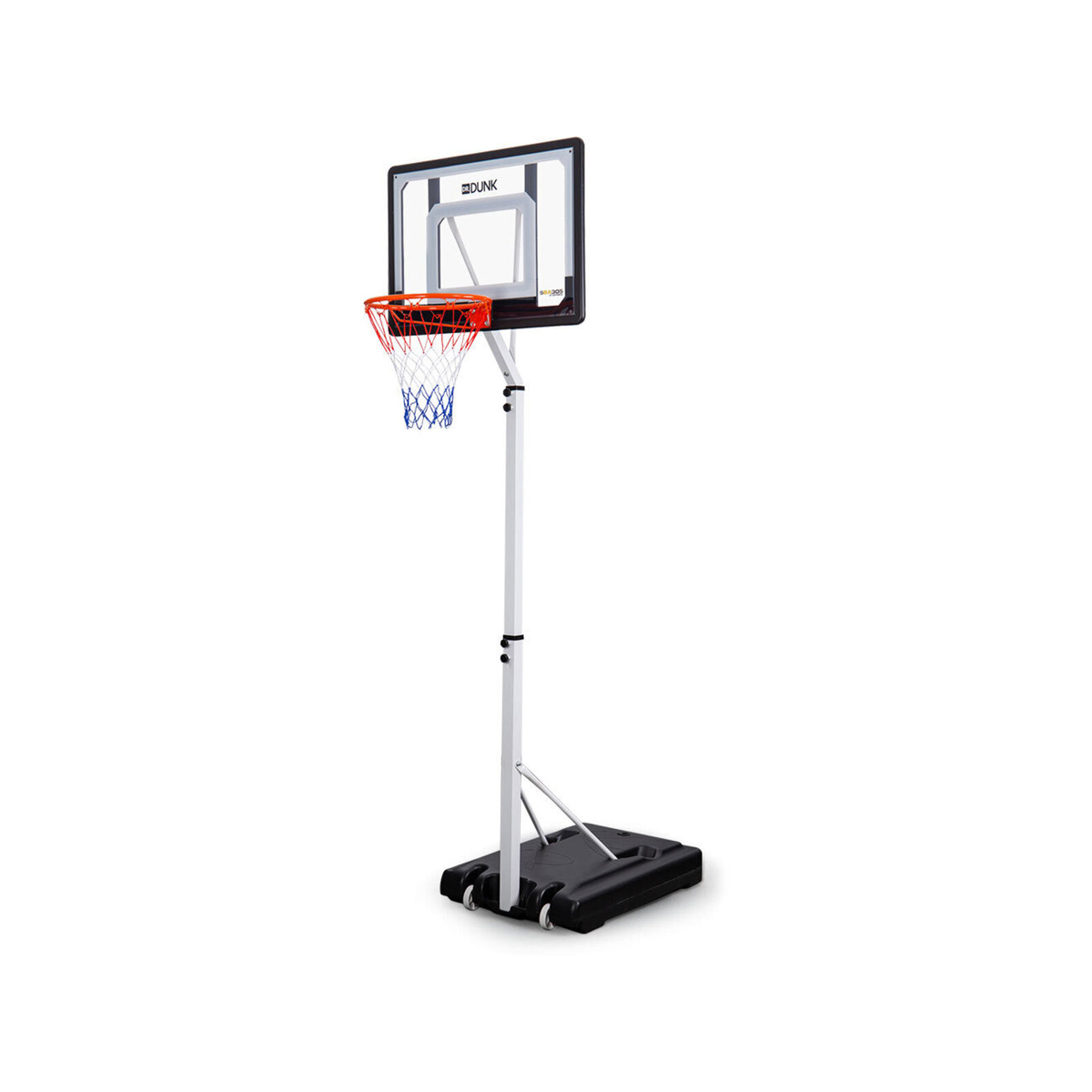 Dr.Dunk 2.6M Slam Backboard Adjustable/Portable Basketball Hoop Stand ...