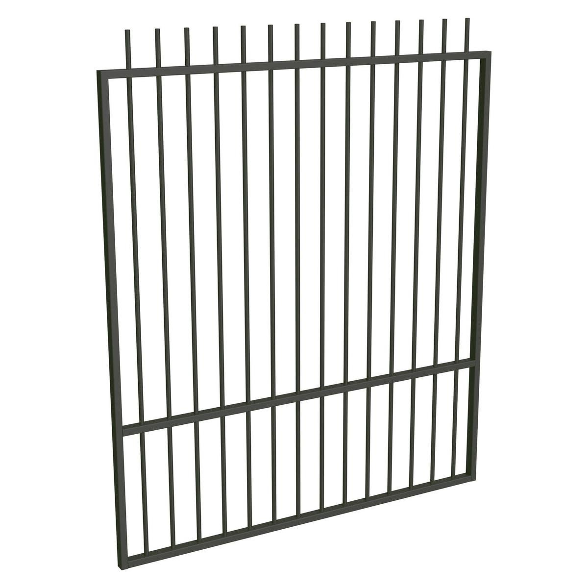 ProtectorAl 1201 - 1500 x 1800mm Woodland Grey Aluminium Garden Gate ...