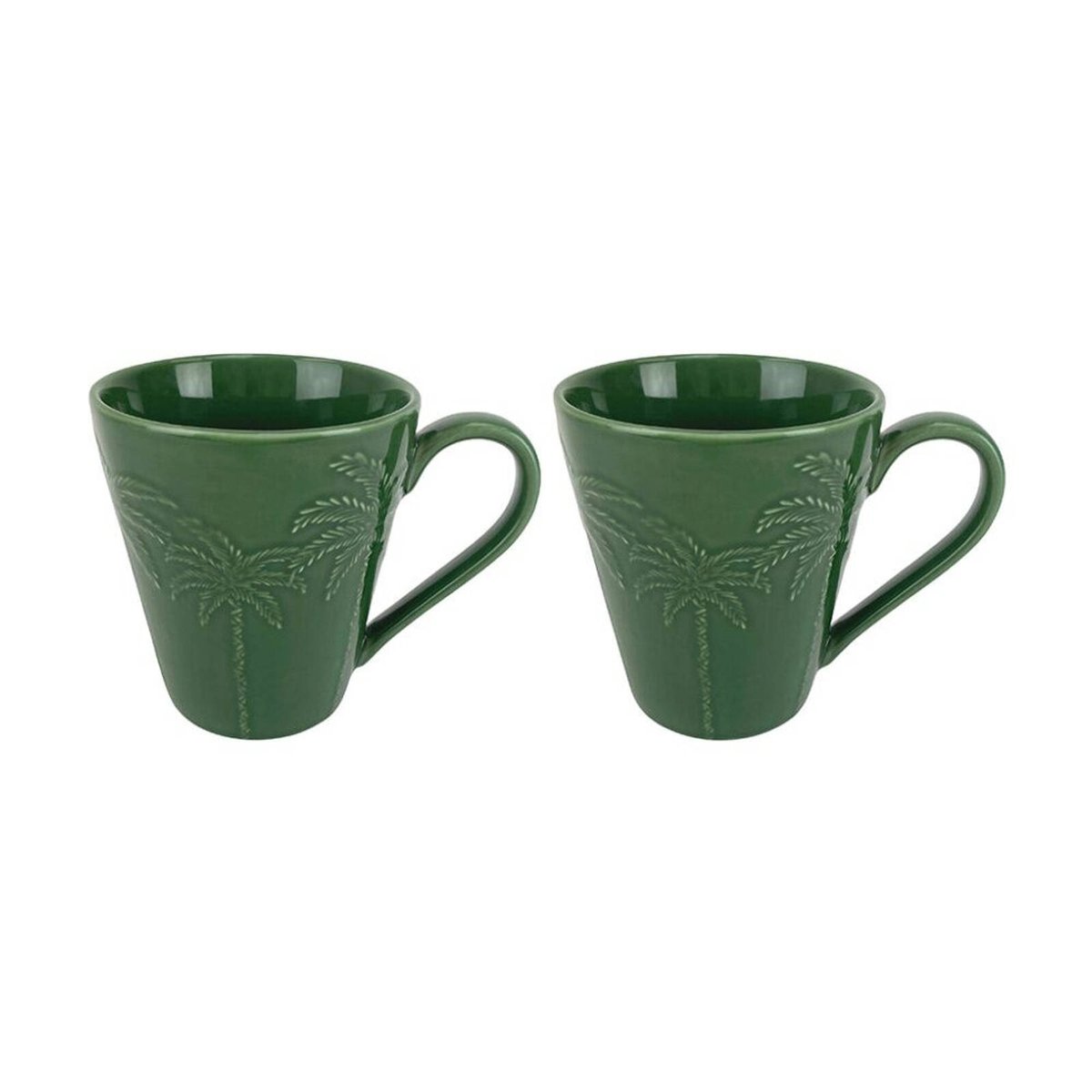 2pc Annabel Trends Coconut Bay Coffee Tea Drinking Mug Set 350ml Green ...