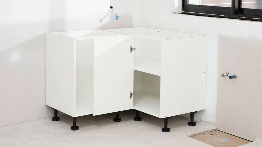 How To Assemble And Install A Blind Corner Base Cabinet - Bunnings New Zealand