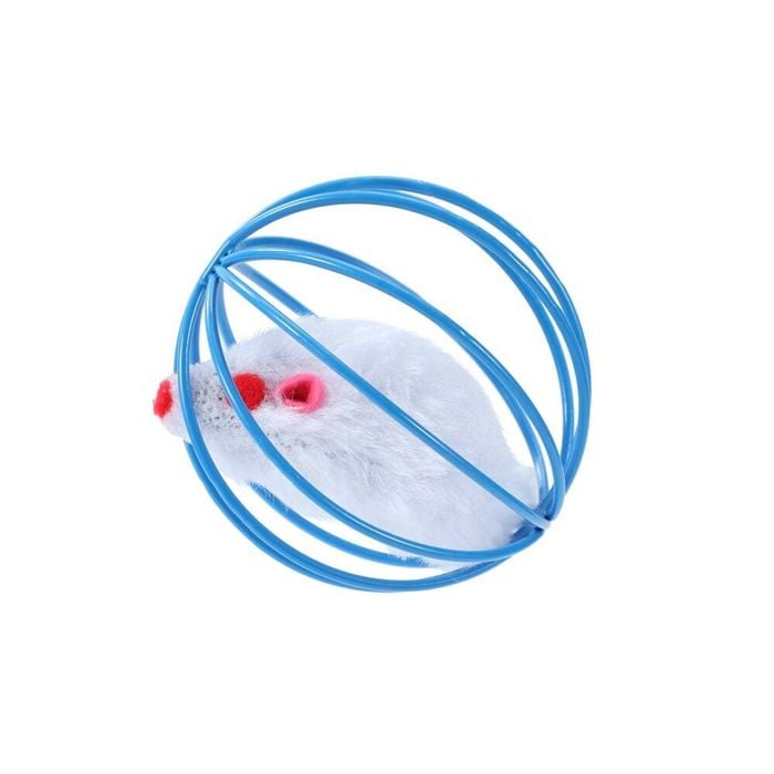 Paws & Claws Wire Ball & Mouse Catnip Toy Blue 6cm - Bunnings Australia