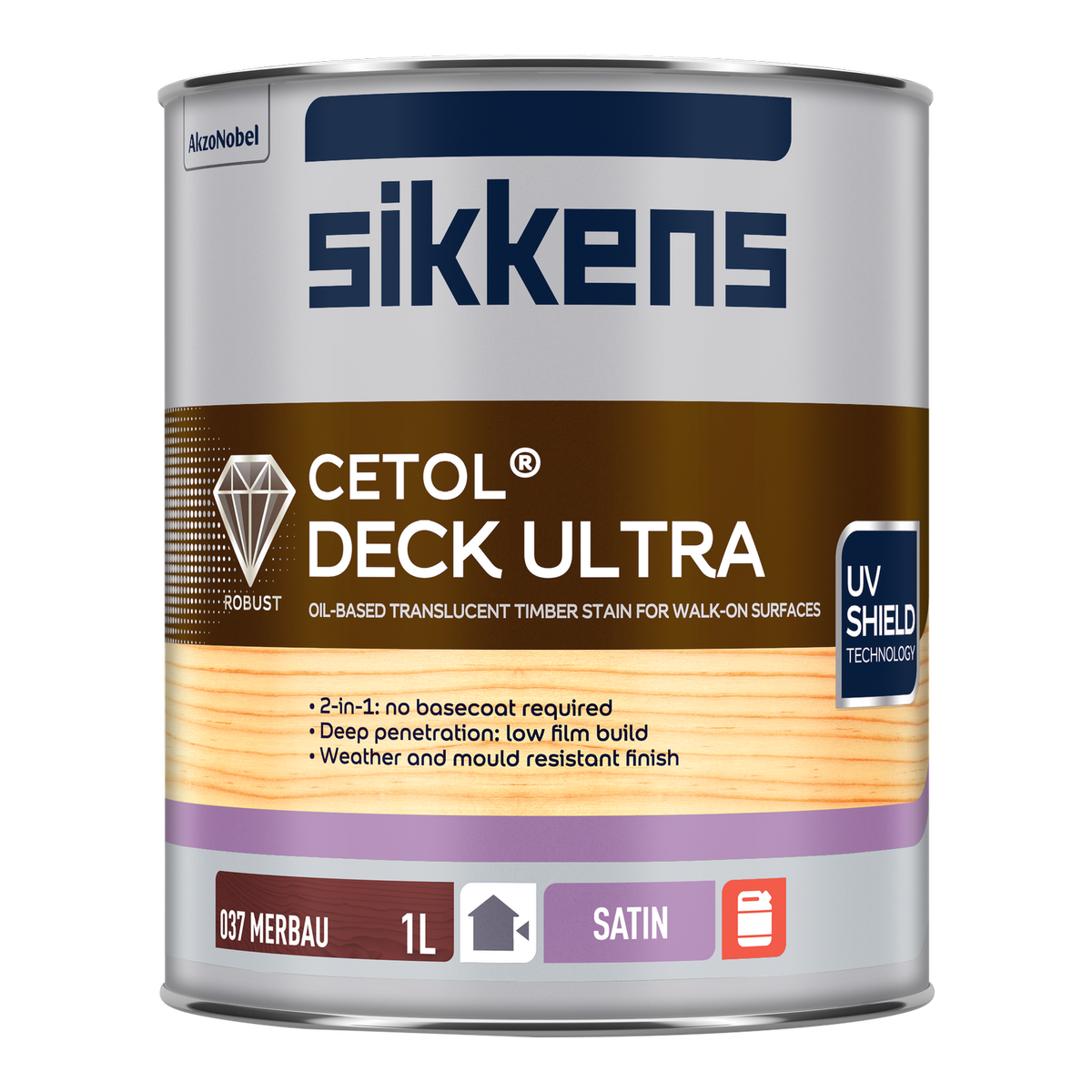 Sikkens 1L Merbau Cetol Deck Ultra Stain - Bunnings Australia