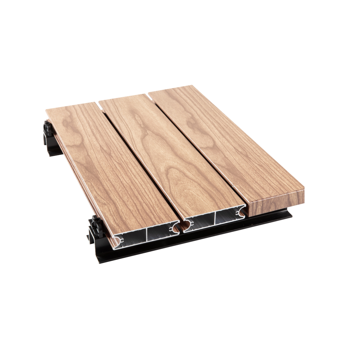 DECO 94 x 25mm 6.5m Smoked Ash Aluminium DecoDeck Decking System ...