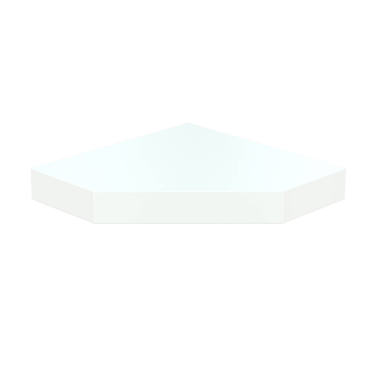 Flexi Storage Decorative Shelving White Matte Hexagonal Corner Floating Shelf - Bunnings Australia