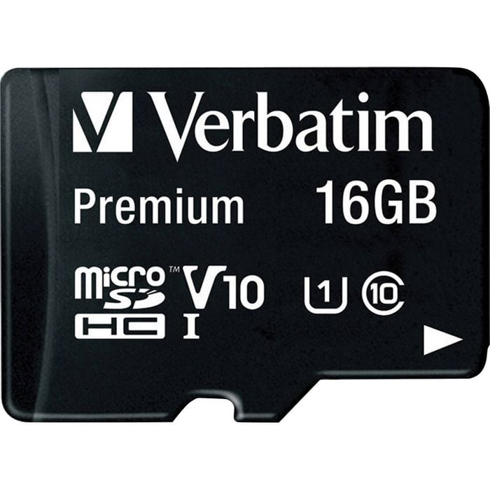 Verbatim Premium memory card 16 GB MicroSDHC Class 10 [44082 ...