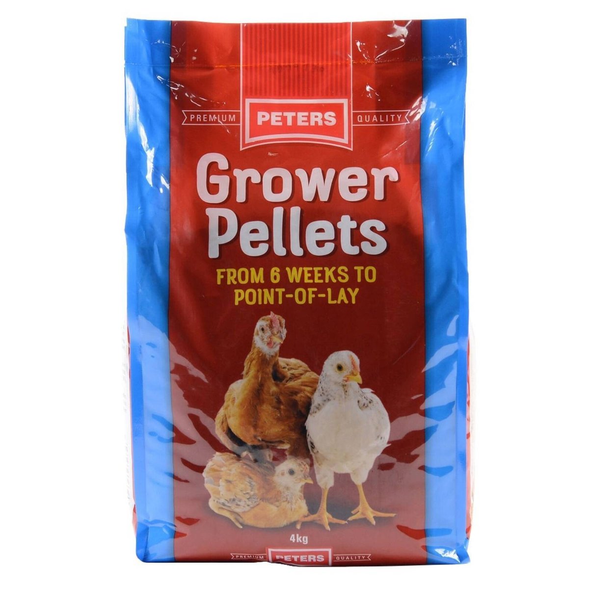 Peters Grower Pellets from 6 Weeks to Point of Lay Chicken Feed 4kg ...