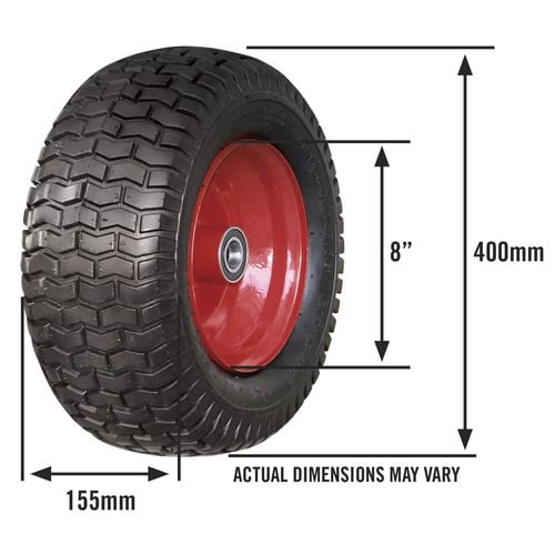 Sherlock Extra Wide Wheelbarrow Wheel - Bunnings Australia