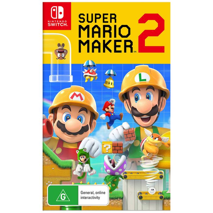 Nintendo Switch SWI Super Mario Maker 2 Action & Adventure Video Game ...