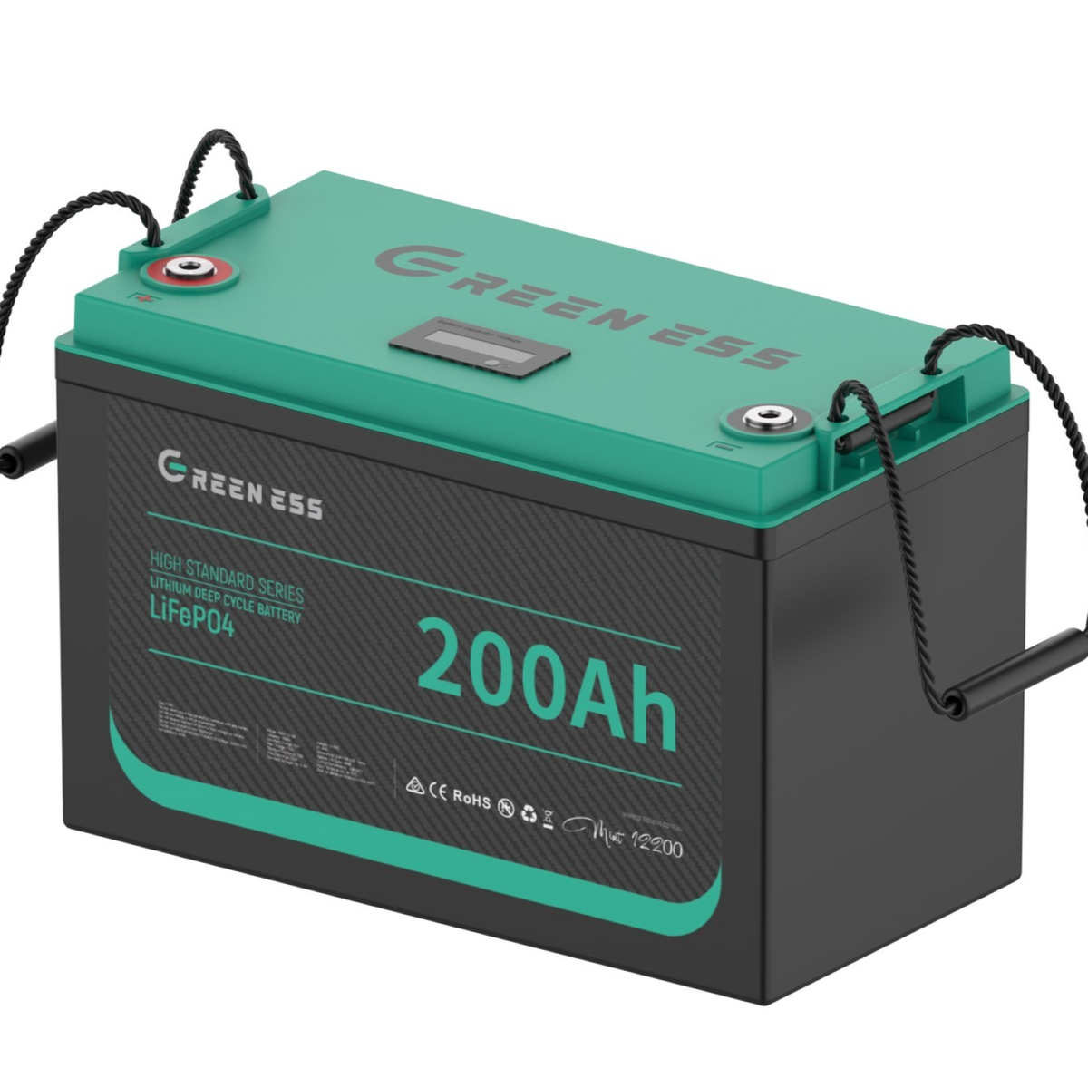 GreenEss 12.8V 200ah Prismatic Cells LifePO4 Battery with Bluetooth & APP - Bunnings Australia