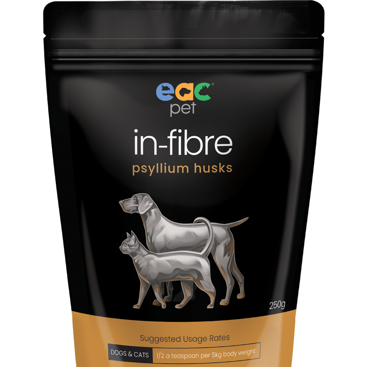 EAC Animal Care In-Fibre Psyllium Husk for Horses Dogs & Cats 250g ...