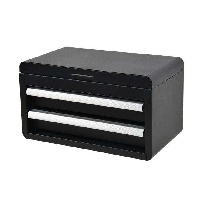 Craftright Matte Black 2 Drawer Mini Tool Chest - Bunnings Australia