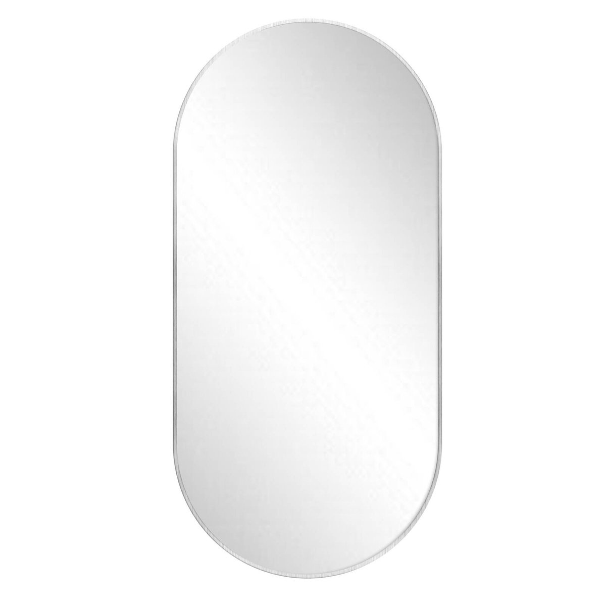 Barelli 1200 x 600mm Chrome Georgia Pill Shaped Mirror - Bunnings New ...