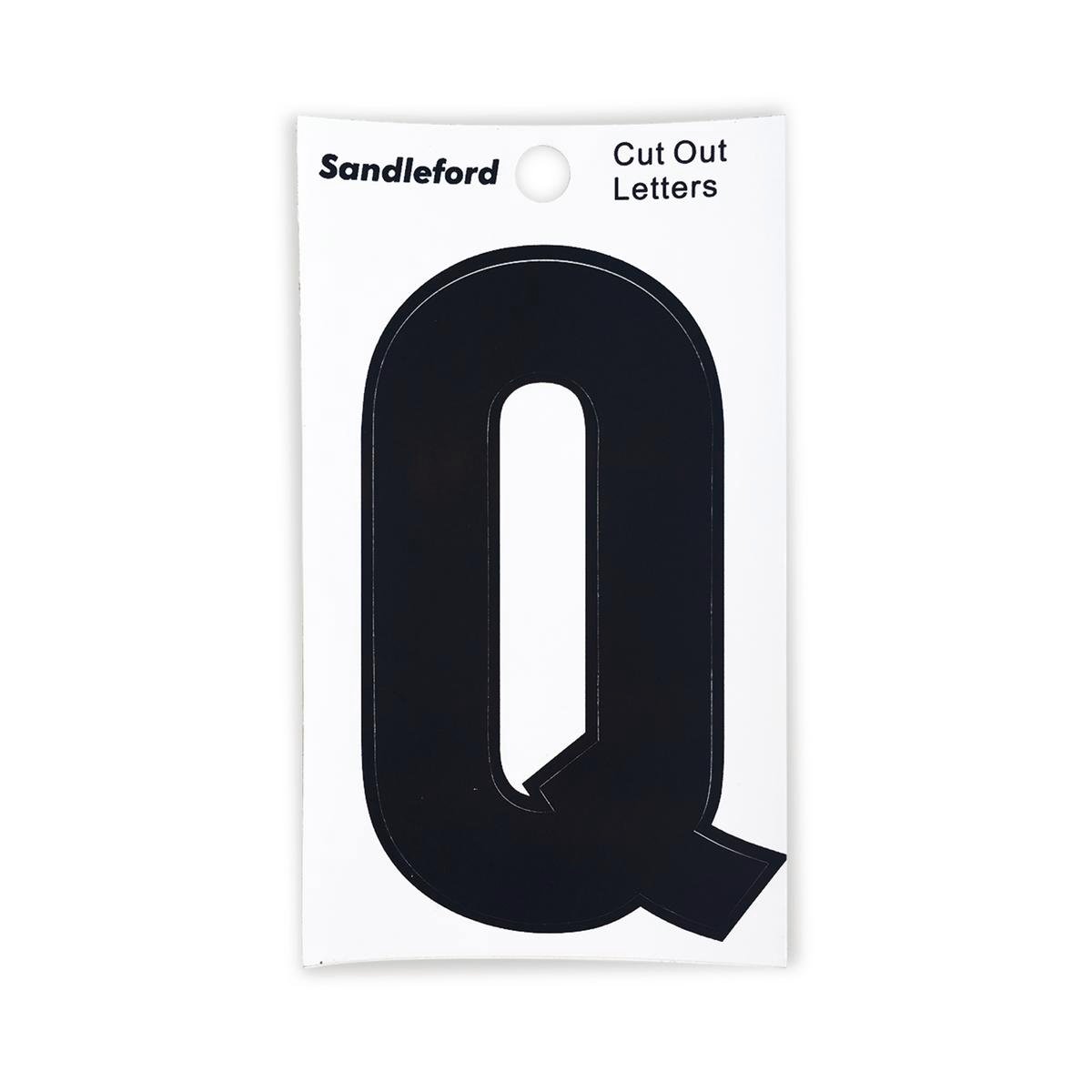 Sandleford 85mm Black Cut Out Self Adhesive House Letter Q - Bunnings ...