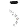 Vencha Arago 6 Light LED Round Glass Pendant - Bunnings Australia