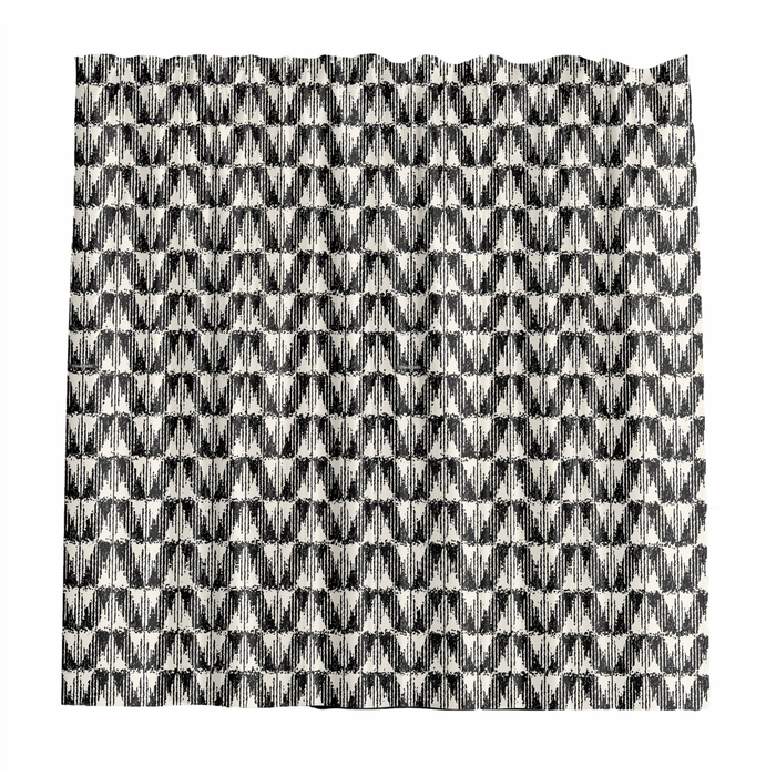 Barelli 180 x 180cm Polyester Shower Curtain Woven Chevron - Bunnings ...