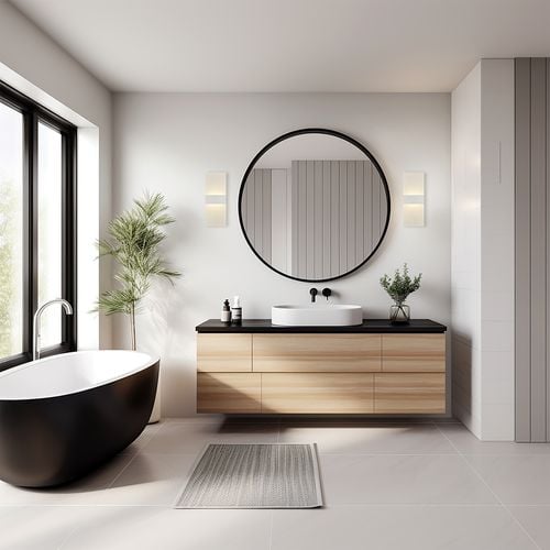 Brilliant 29cm White Matt LED Modern Wisher Wall Light - Bunnings Australia