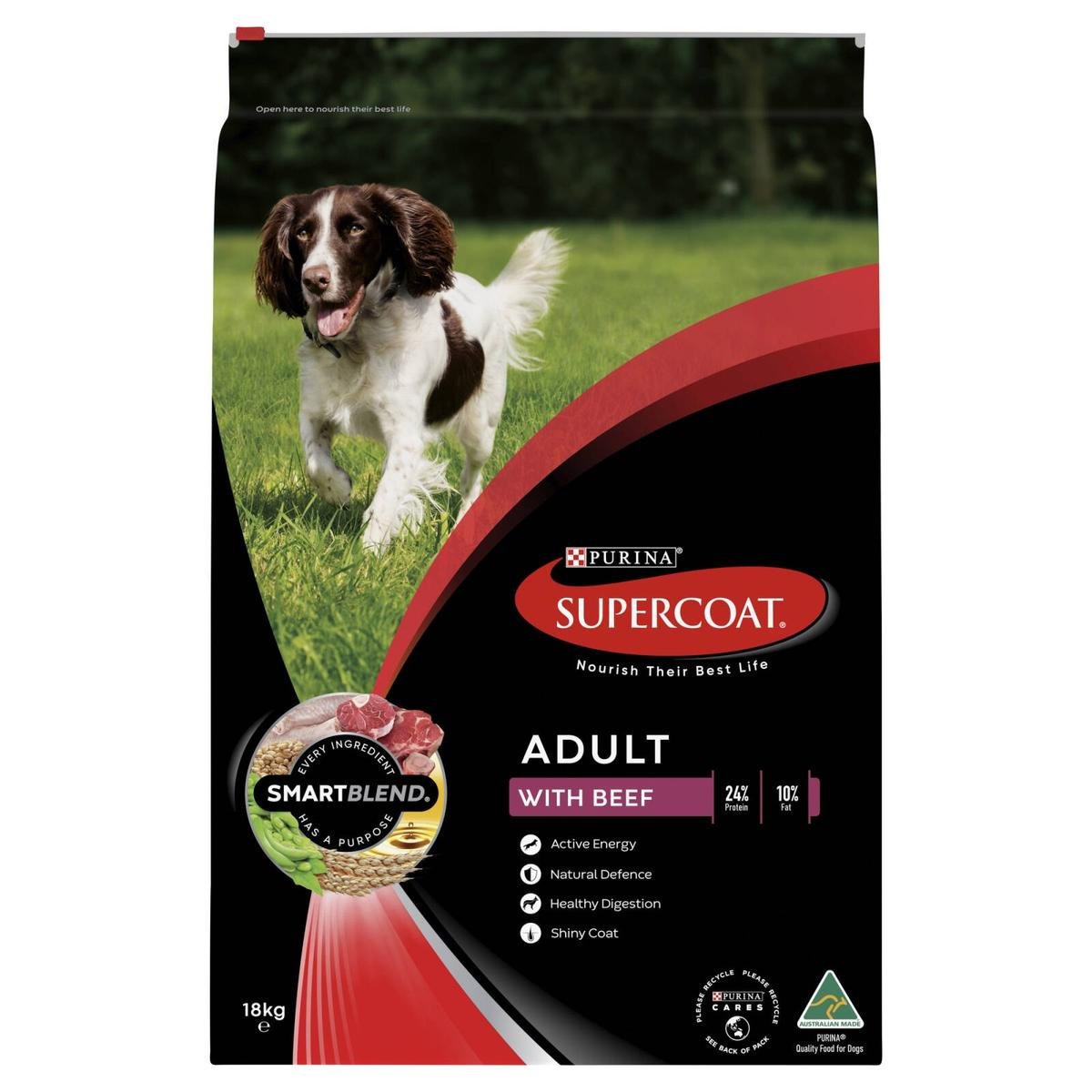 Supercoat 18kg Beef Adult Dog Dry Food - Bunnings Australia