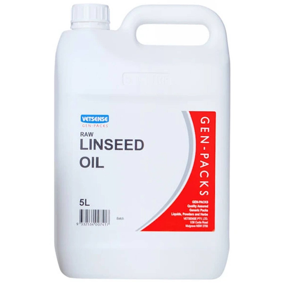 Gen Pack Linseed Oil Animal Feed Supplement Cold Pressed 5L - Bunnings ...