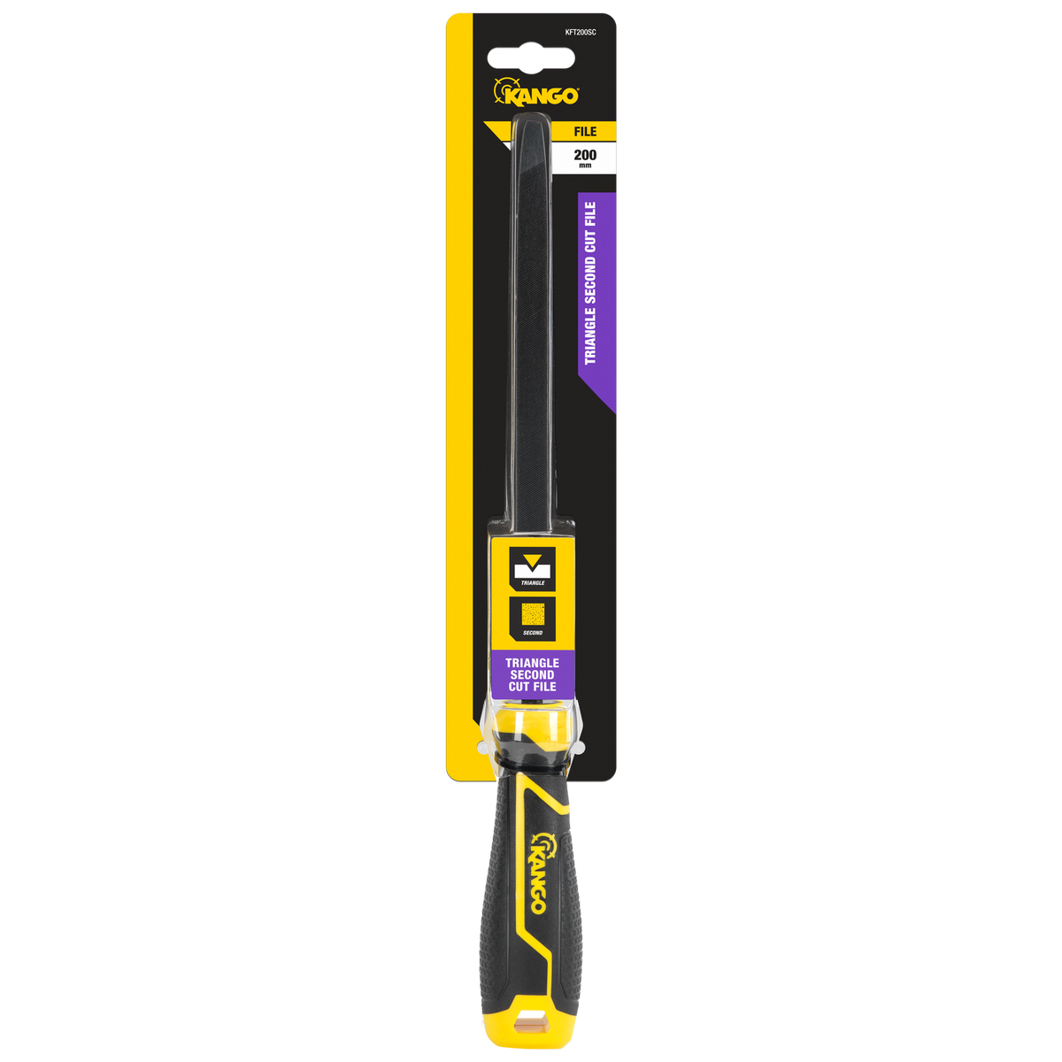 Kango 200mm Triangle Second Cut File - Bunnings Australia