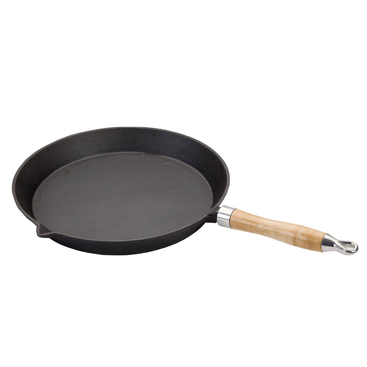 Wildtrak 29cm Cast Iron Fry Pan Camping Cookware - Black - Bunnings ...