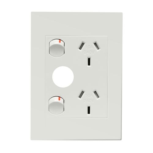 HPM VIVO Double Vertical Powerpoint With Extra Switch - Bunnings New ...