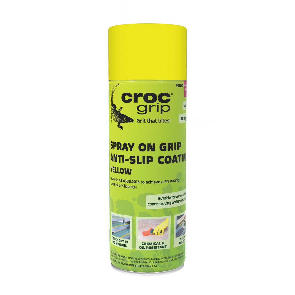Croc Grip Spray On Yellow Anti-Slip Coating - Bunnings Australia