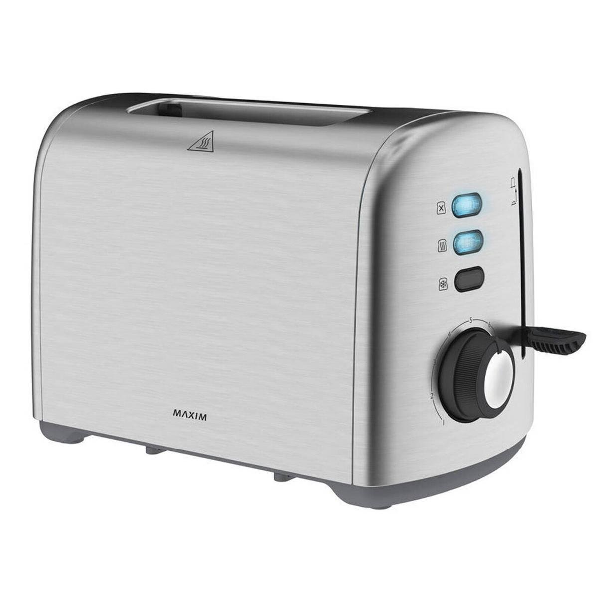 Maxim KitchenPro 2 Slice Automatic Toaster Stainless Steel Silver ...