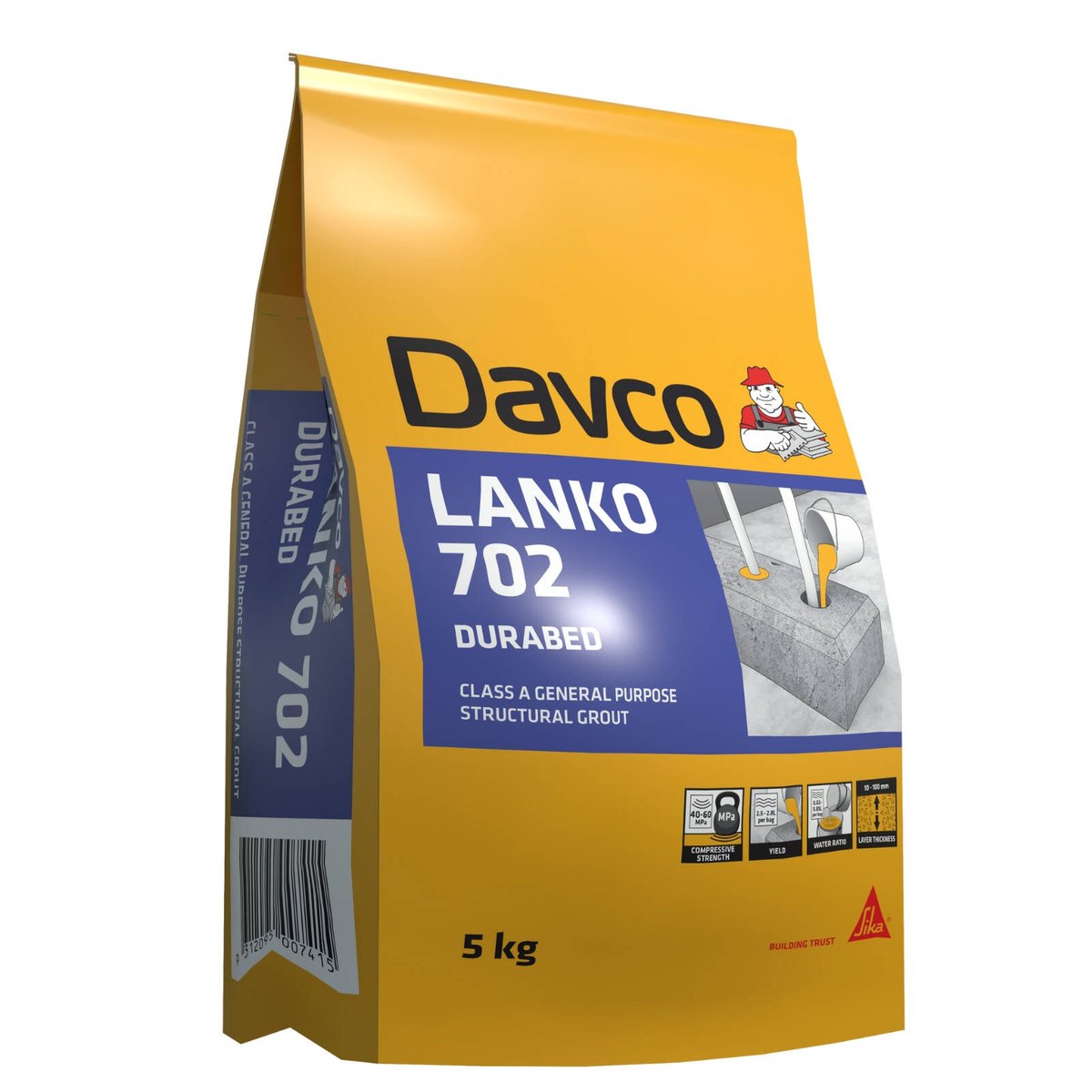 Lanko 5kg 702 Durabed Structural Grout - Bunnings Australia