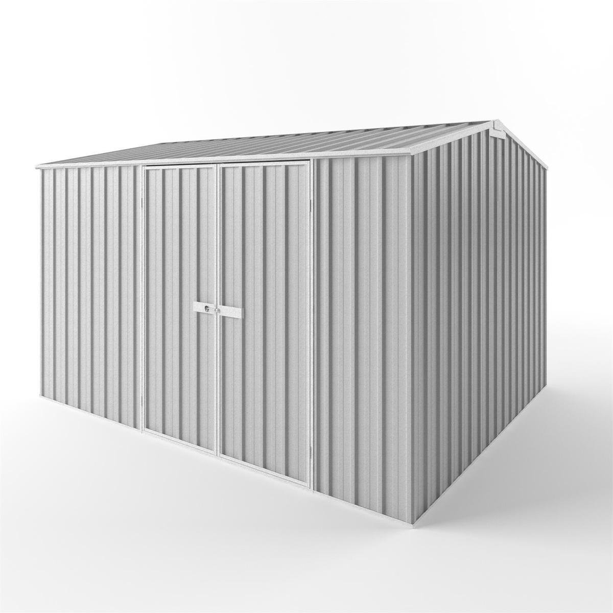 EnduraShed 3.75 x 3 x 2.4m Tall Gable Roof Garden Shed - Zincalume ...