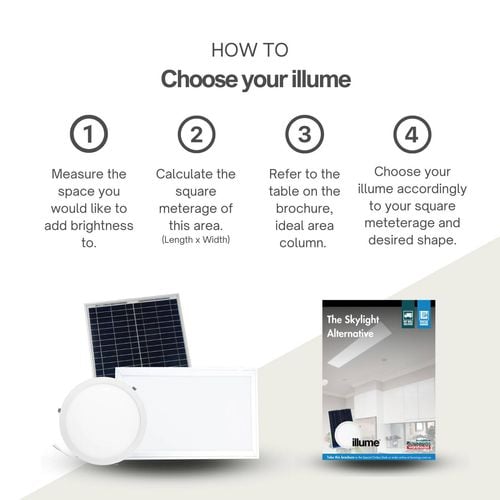 illume PRO 350mm Round Surface Mount Low Spec Skylight Alternative ...