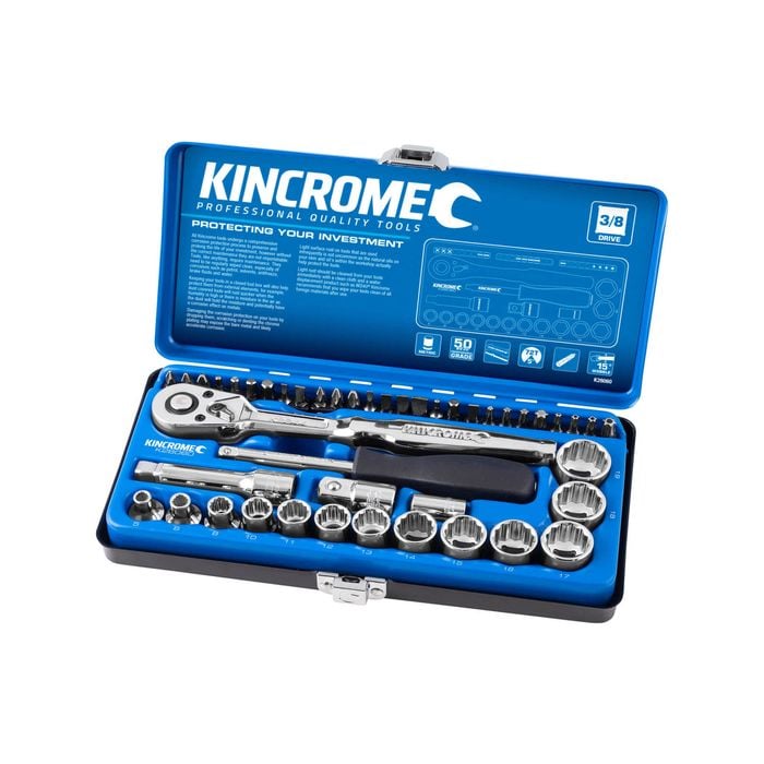 Kincrome 45 Piece 3/8" Drive Metric Socket Set - Bunnings Australia