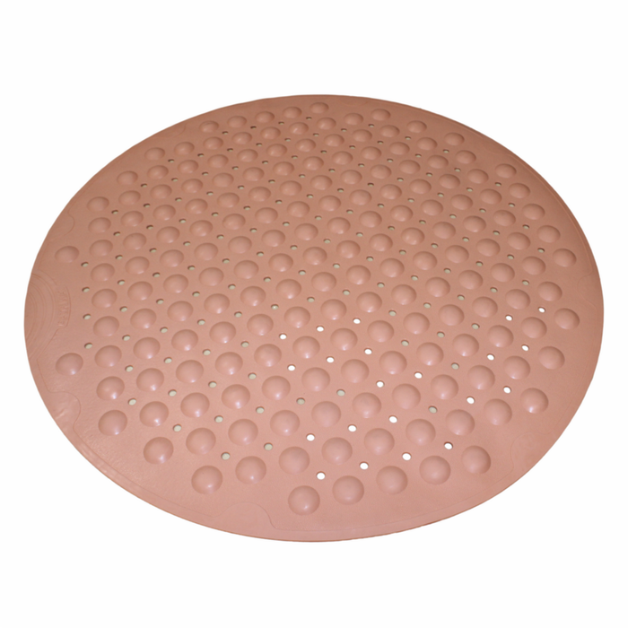 Barelli 65 x 65cm Latte Round Suction Bath Mat - Bunnings Australia