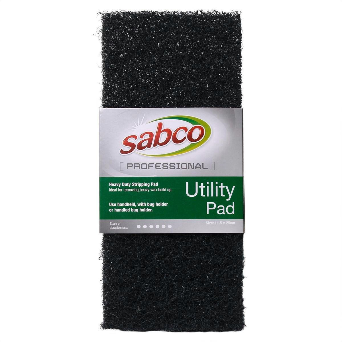 Sabco Professional Black Heavy Duty Utility Pad - Black - Bunnings ...