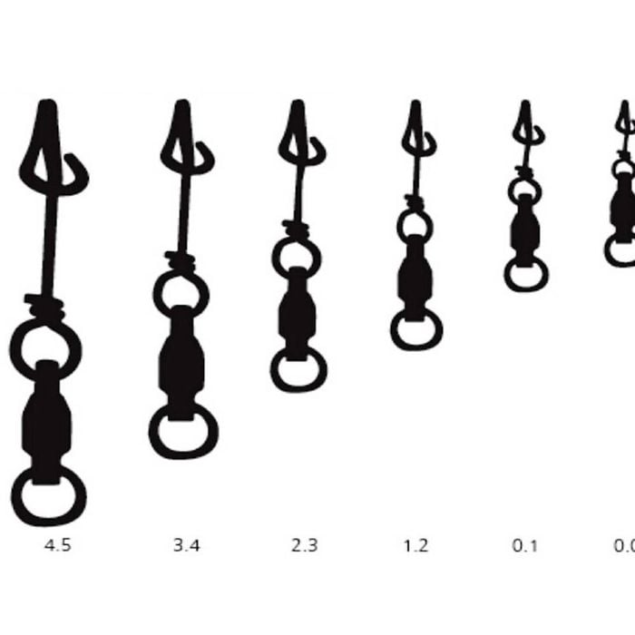 Mustad Ultrapoint Fastach Clip With Ball Bearing Swivel #0.0 - Bunnings ...