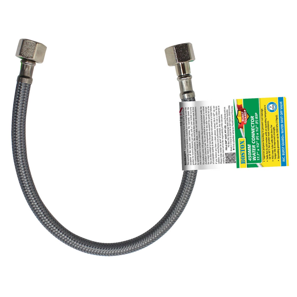 BOSTON 450mm Burst Guard Plus Lead-Free Water Connector - Bunnings ...