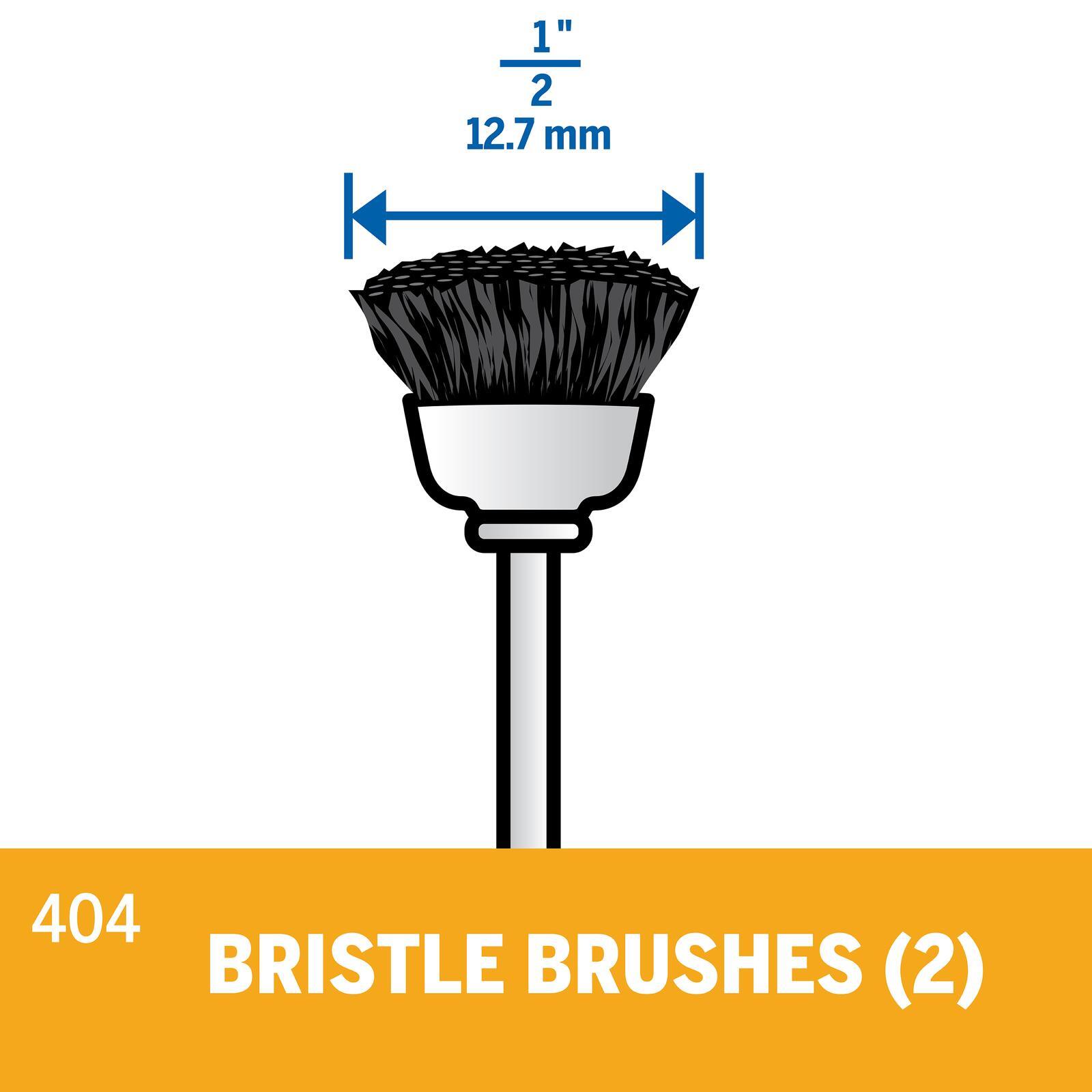 Dremel 3.2mm 404 2 Bristle Brush 2 Pack Bunnings Australia