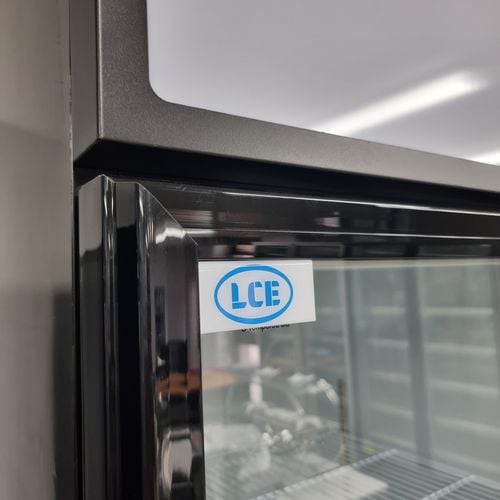 Lce Lc540b Single Glass Door Black Colourbond Upright Drink Fridge ...