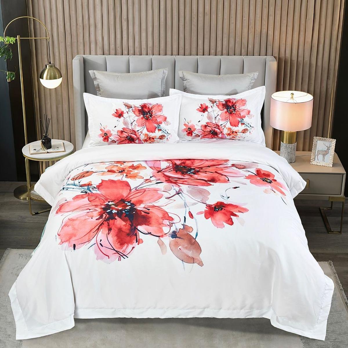 Fabric Fantastic King Size Lulani Floral Quilt/Doona/Duvet Cover Set ...