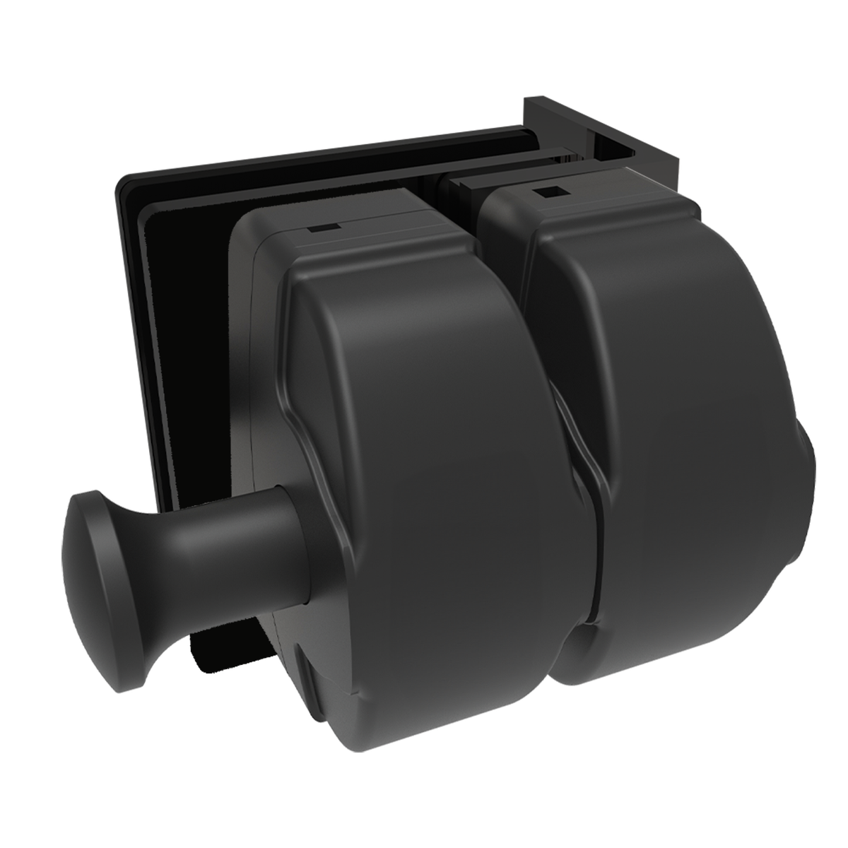 ProtectorAl Black Poly Matte Wall / Post To Glass Gate Latch - Bunnings ...