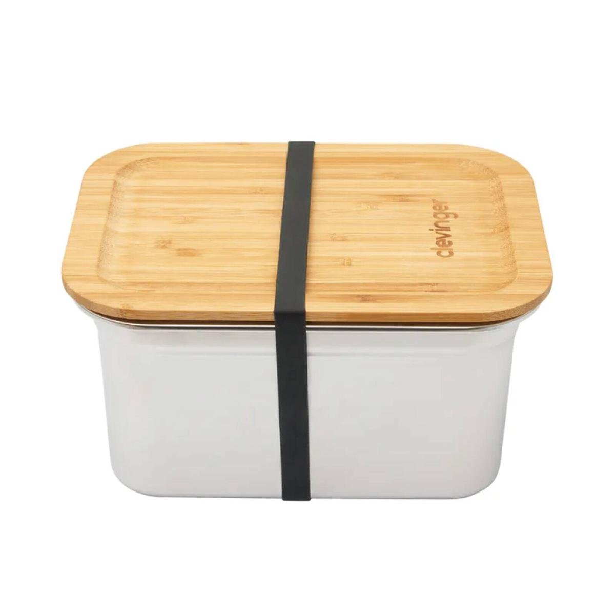 Stainless Steel Bamboo Extra Large Lunch Box 2000ml - Bunnings Australia