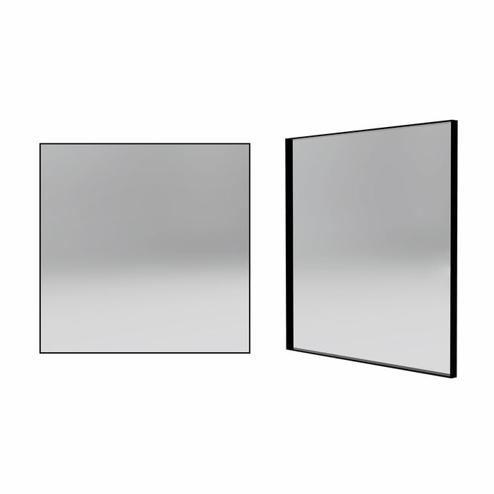 Forme 750mm Black Square Framed Mirror - Bunnings Australia