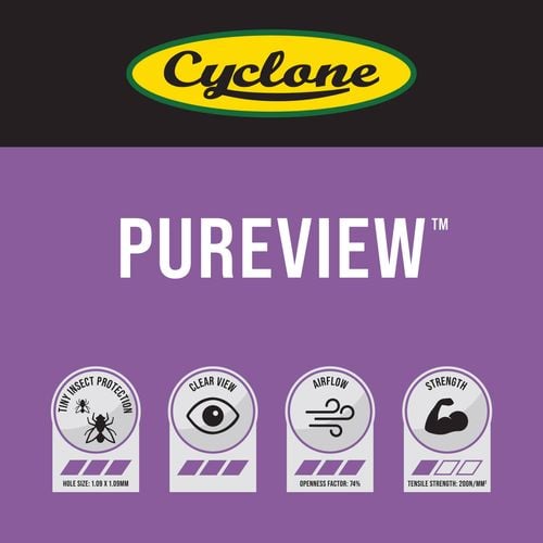 Cyclone 1220mm x 10m Pureview Flyscreen - Bunnings Australia