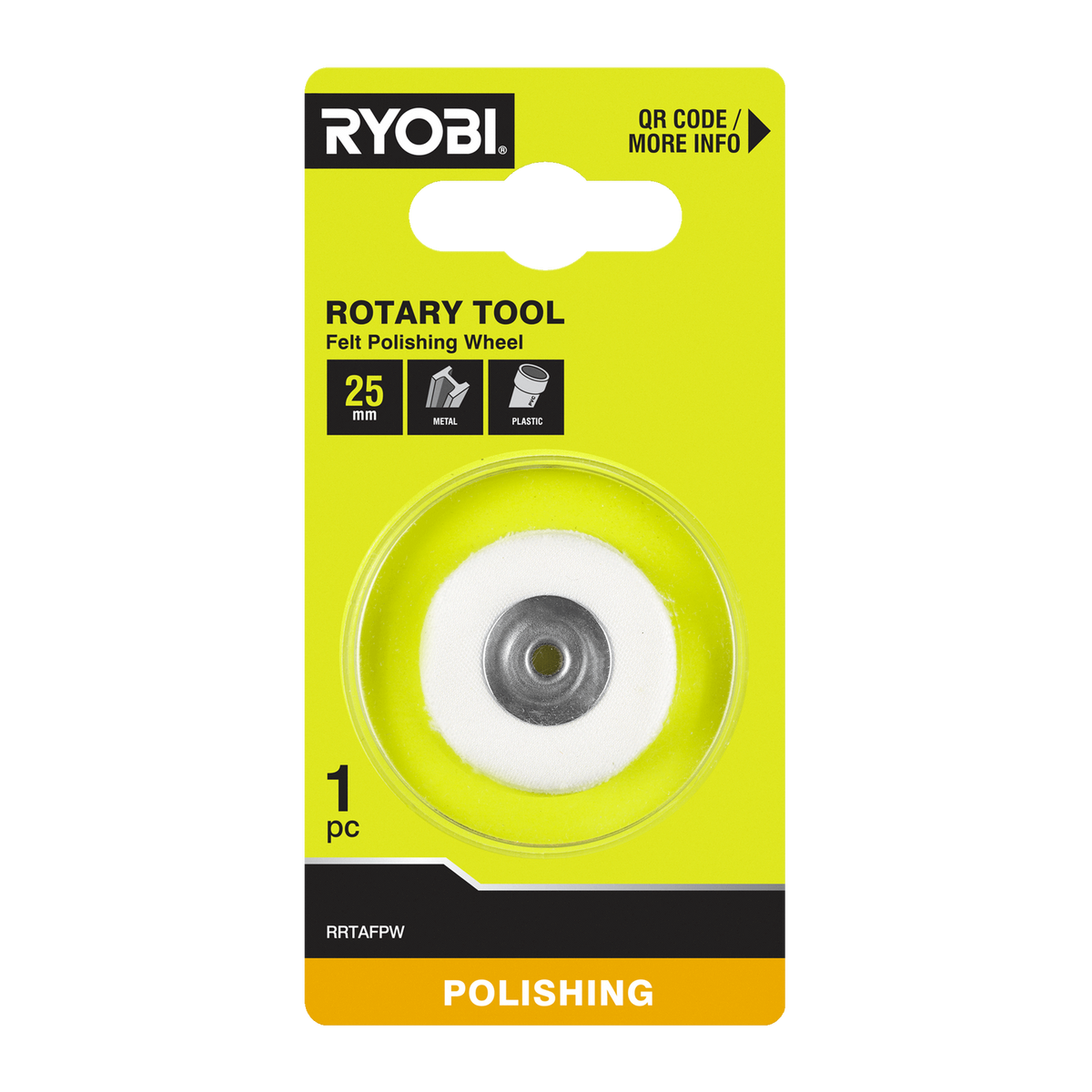 Ryobi 25mm Felt Polishing Wheel - Bunnings Australia