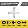 Wiha Cross Wrench Universal Switch Cabinet Key 5 Profiles - Bunnings ...