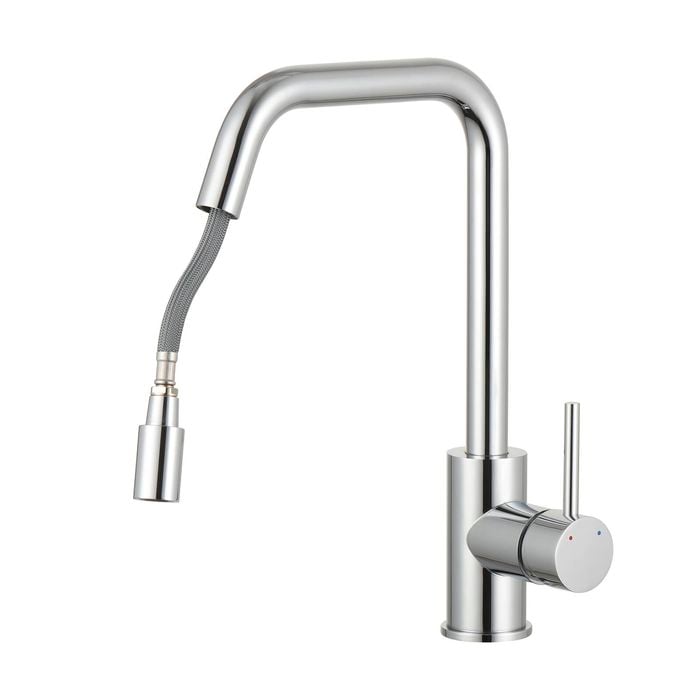 Estilo 35mm Chrome Side Lever Pull Down Sink Mixer - Bunnings Australia