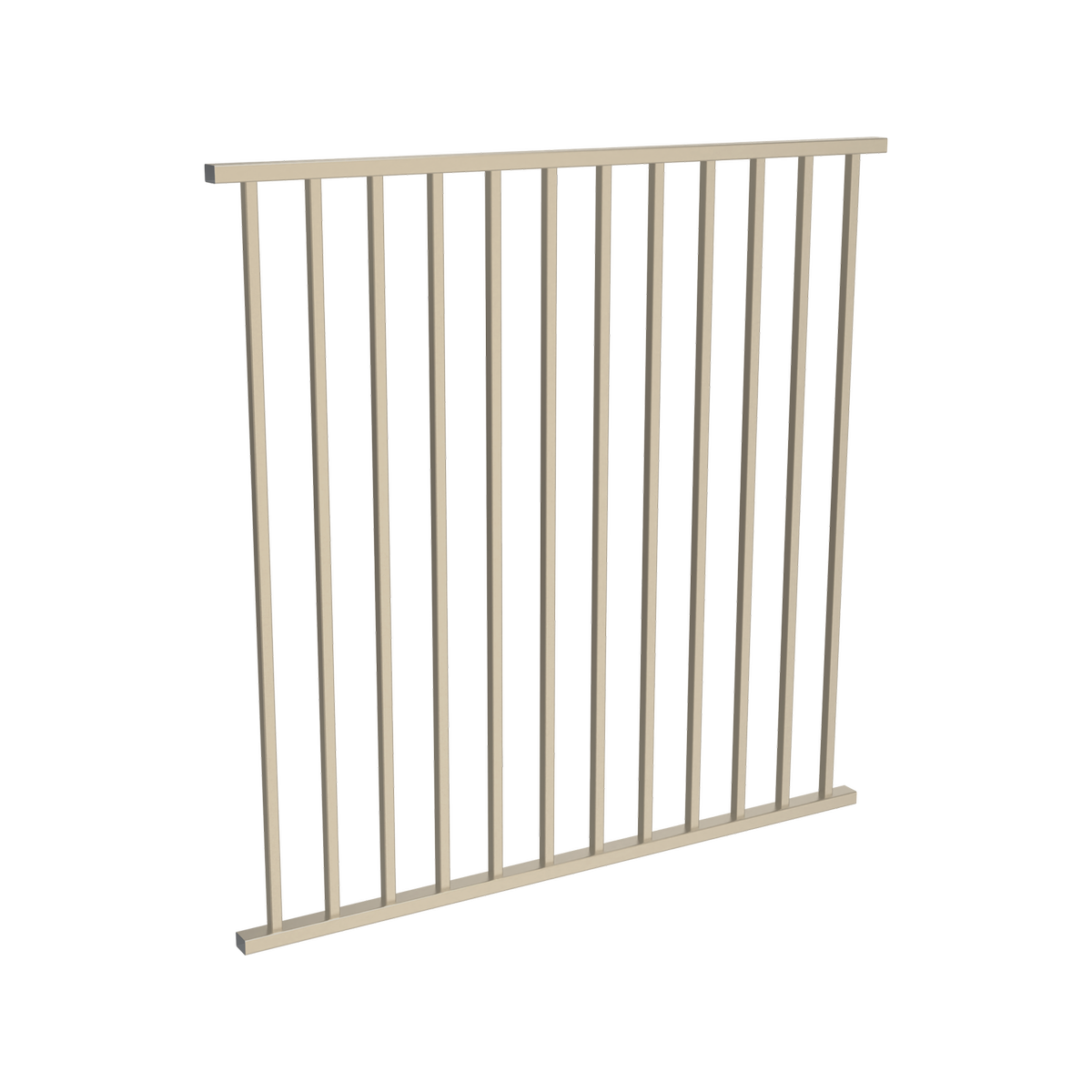 ProtectorAl 350 - 1200 x 1200mm Paperbark Aluminium Flat Top Pool Fence ...