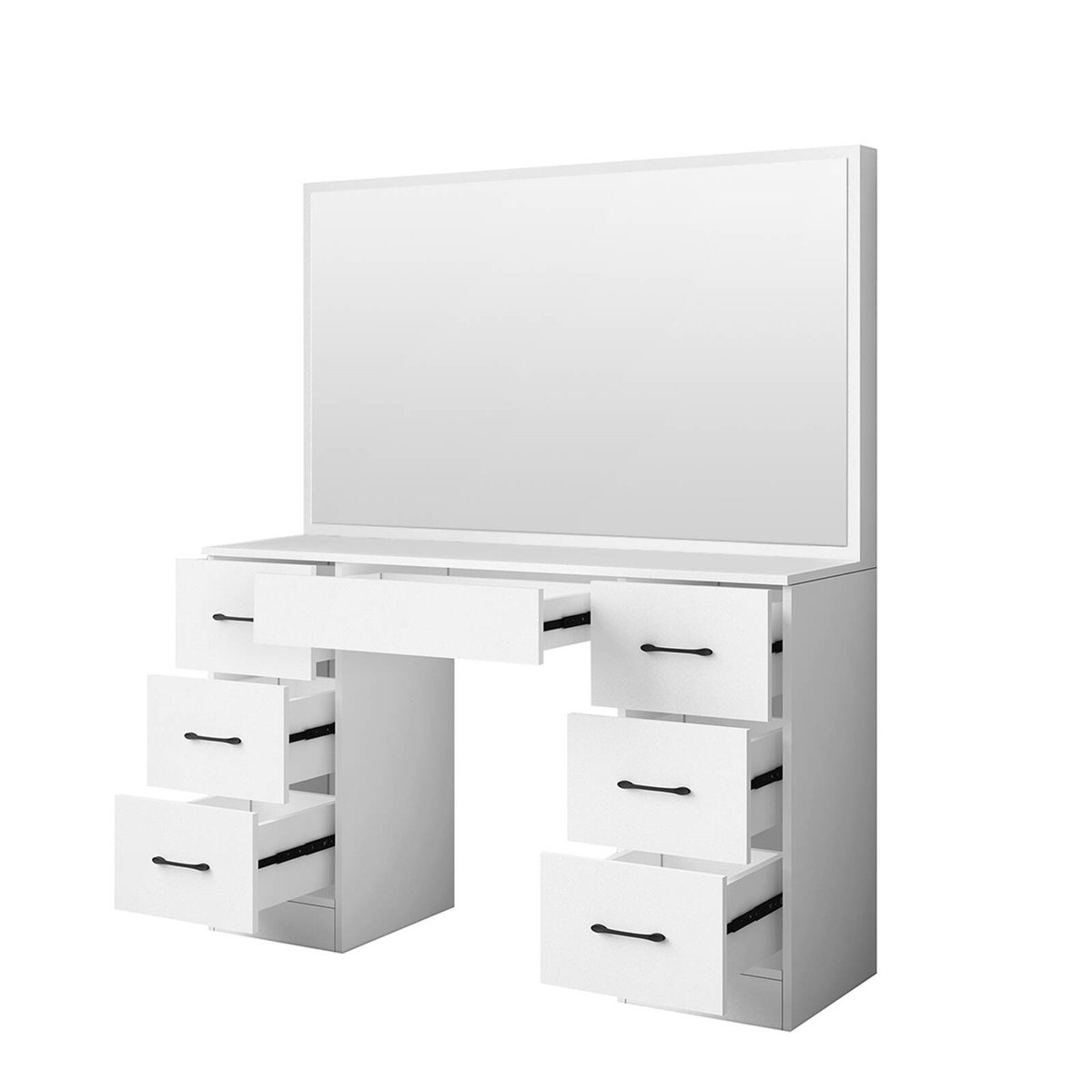 Luxsuite Dressing Table Set with Mirror Makeup Dresser Vanity ...