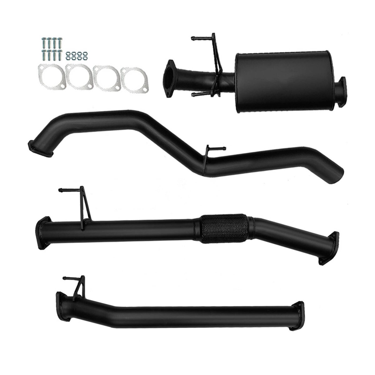 Ignite Exhausts Dpf Back For Isuzu D-max 4jj3 3l Muffler Black ...