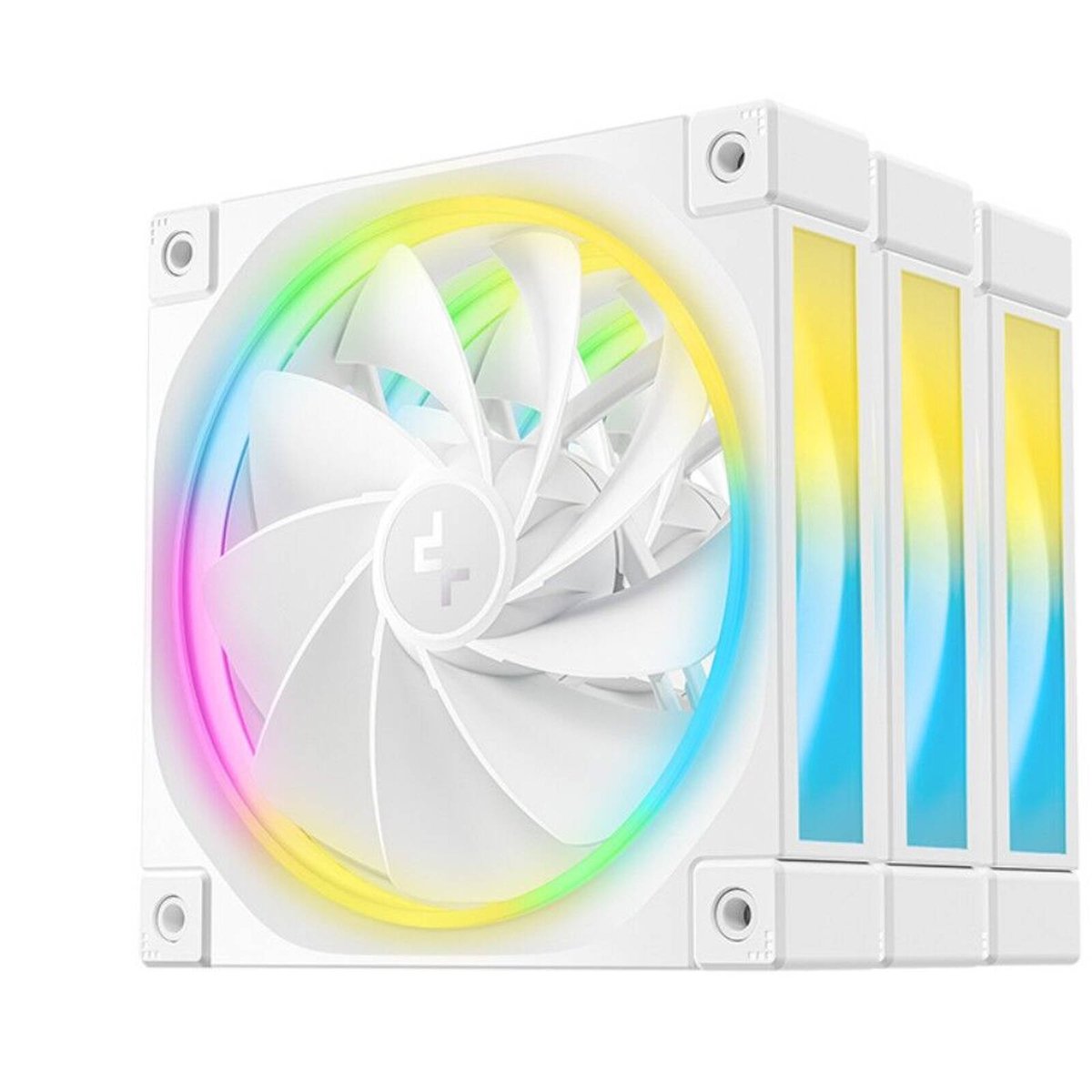 DeepCool FL12R White RGB Fans - 3 Pack, Quiet & Powerful - Bunnings Australia